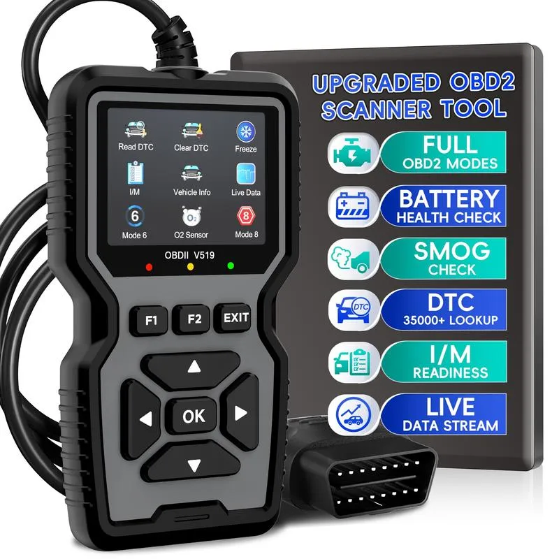 🔥OBD2 Advanced Diagnostic Tool Professional Engine Code Reader Reset ...