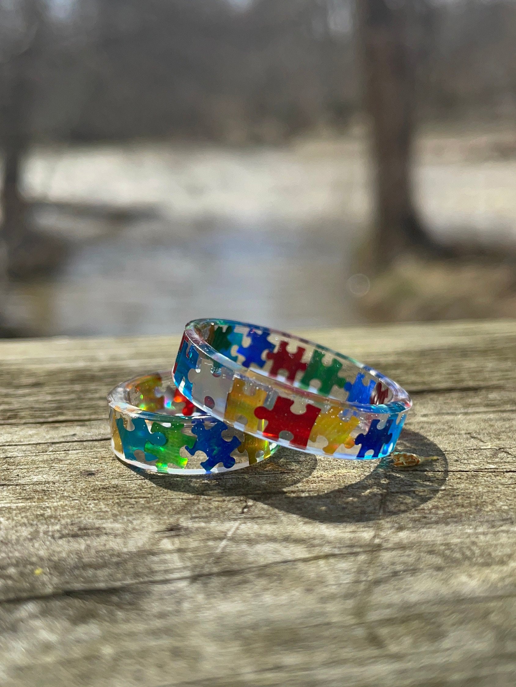 Autism Epoxy Resin Ring
