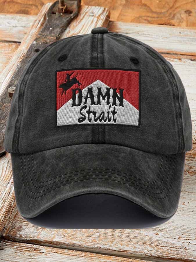Unisex Damn Strait Country Music Fan Design Print Hat