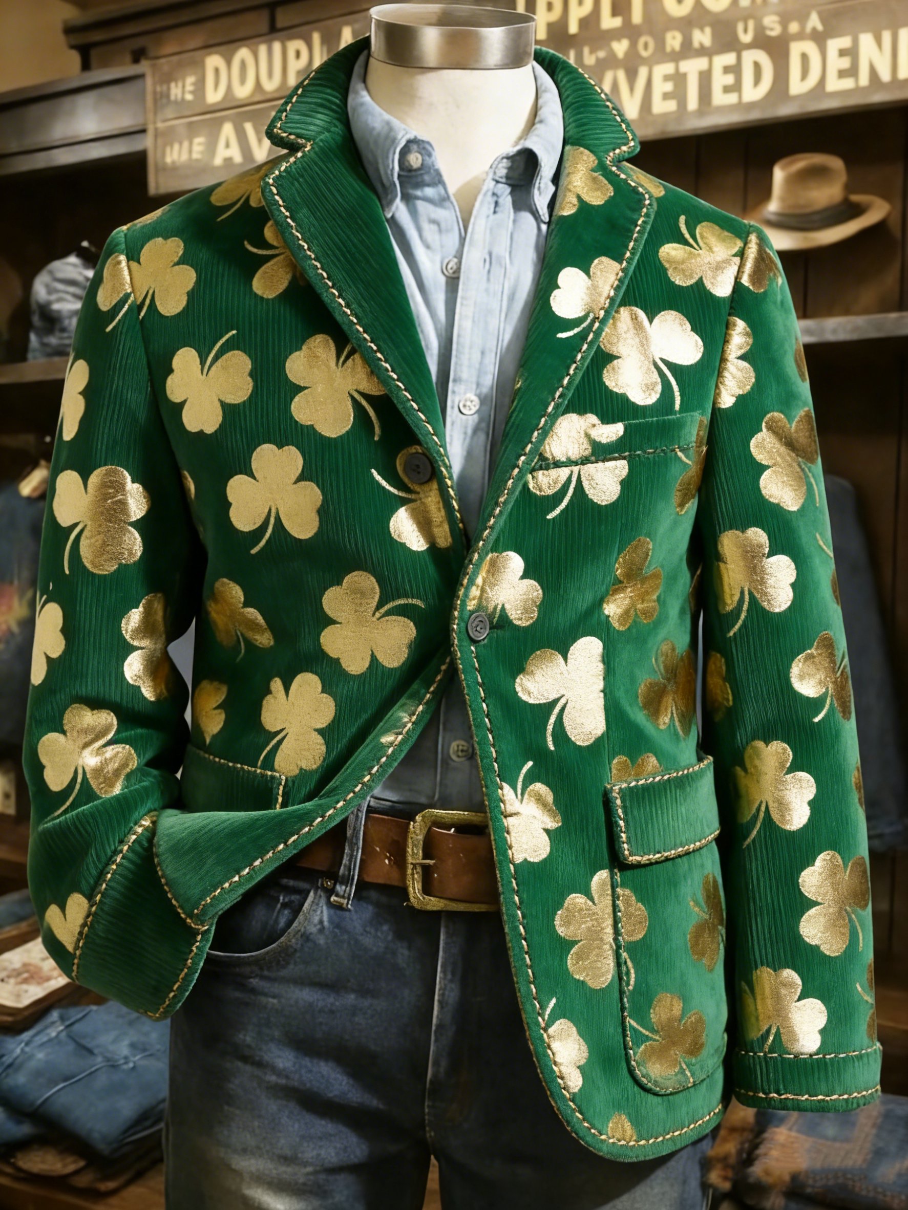 Mr. Clover Clover St. Patrick's Day Suit Blazer